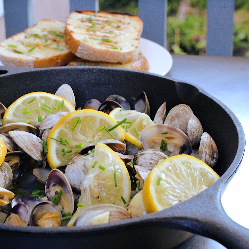 Simple Grilled Clams - Season & Serve