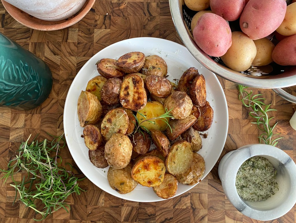Roasted Potatoes with Herb Salt - Season & Serve